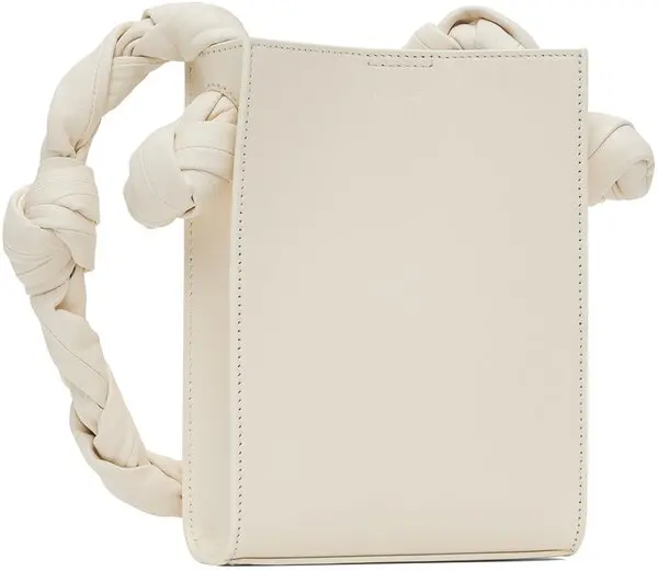 JIL SANDER Tangle Knot Shoulder Bag - White