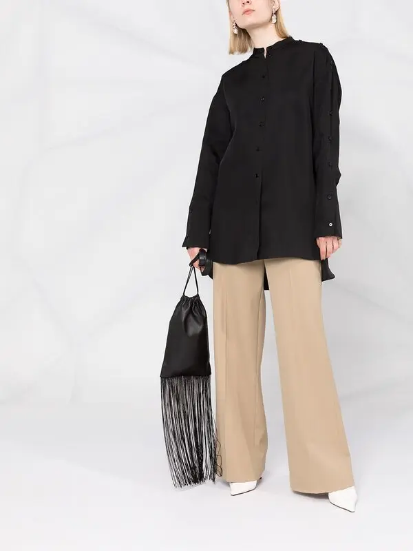 JIL SANDER Button Up Waist-tie Shirt