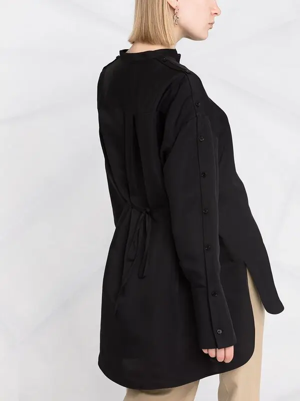 JIL SANDER Button Up Waist-tie Shirt