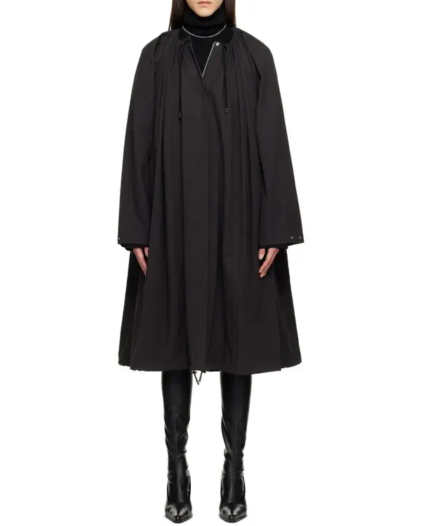 TOTEME Gathered Parachute Coat - Black