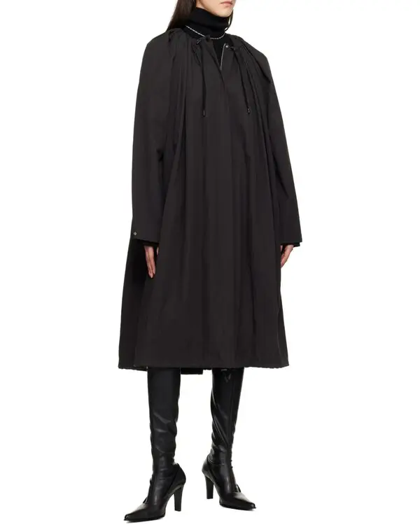 TOTEME Gathered Parachute Coat - Black