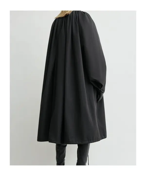 TOTEME Gathered Parachute Coat - Black