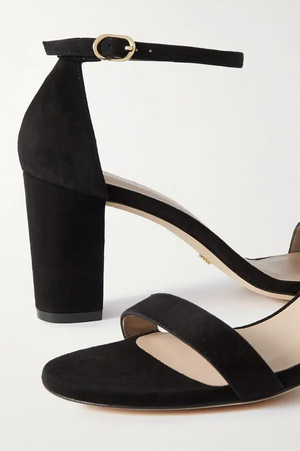 STUART WEITZMAN Nearlynude High-heeled Sandals With Buckle Ankle Strap
