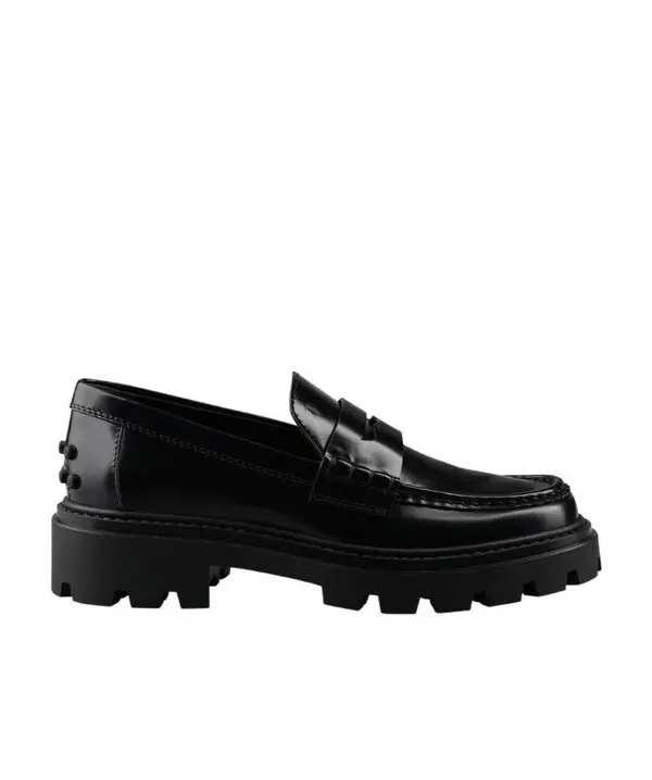 TOD'S Penny Bar Chunky Loafers - Black