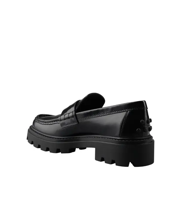 TOD'S Penny Bar Chunky Loafers - Black