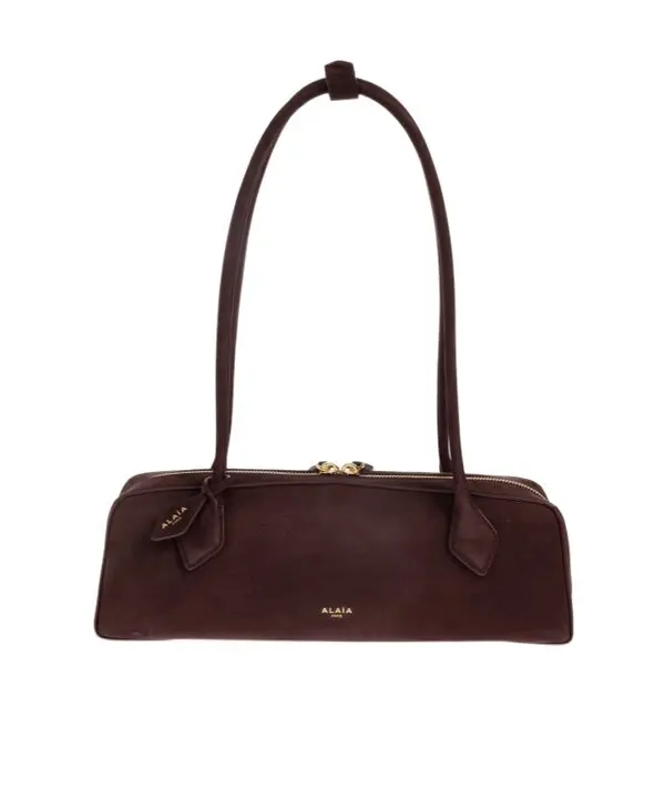 Alaïa Le Teckel Medium Shoulder Bag - Wine Red