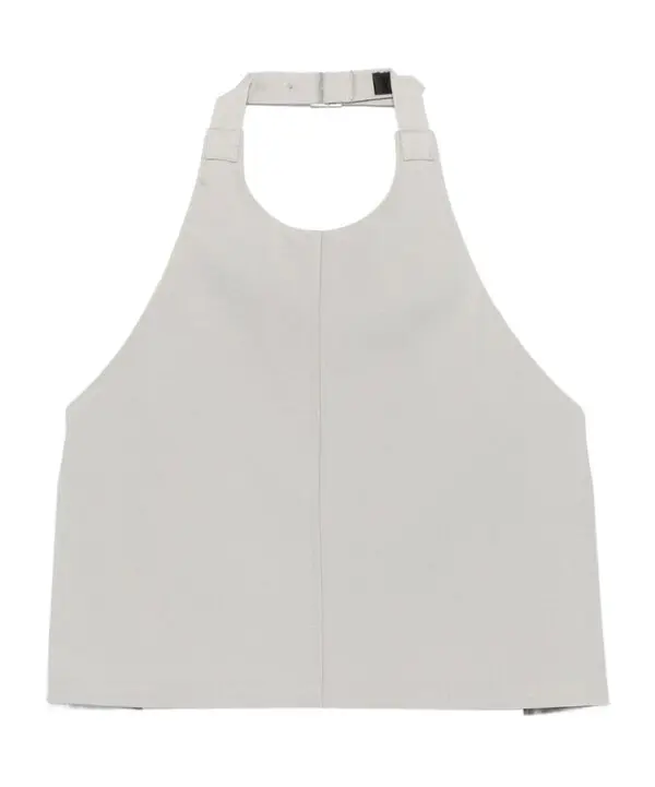 Wardrobe.NYC Halter Neck Backless Top - White