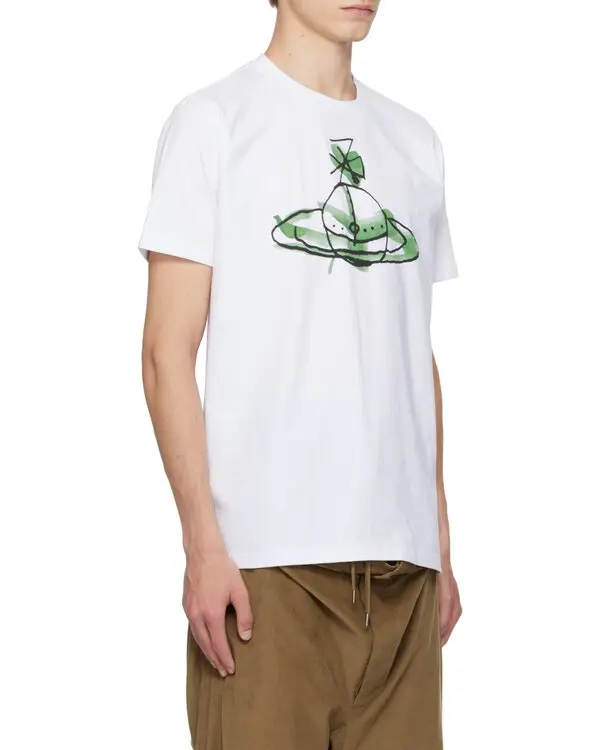 VIVIENNE WESTWOOD Classic T-shirt With Drawn Orb Print