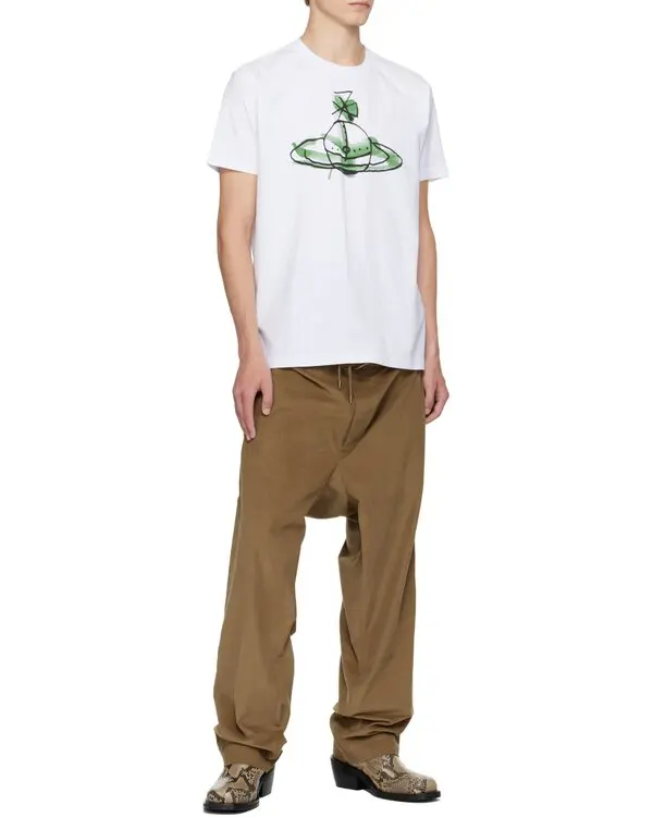 VIVIENNE WESTWOOD Classic T-shirt With Drawn Orb Print