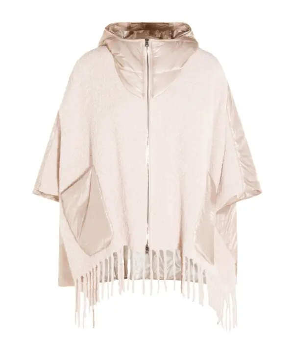 Herno Hooded Fringed Coat
