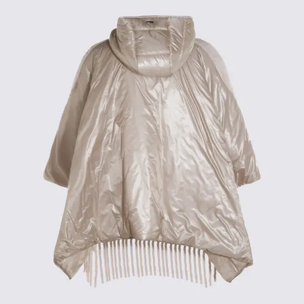 Herno Hooded Fringed Coat