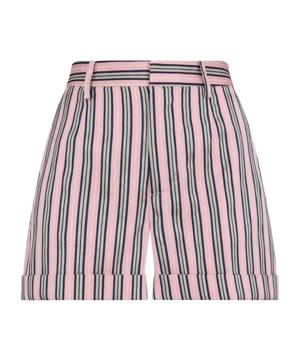 Dsquared2 High Wasit Striped Shorts - Pink