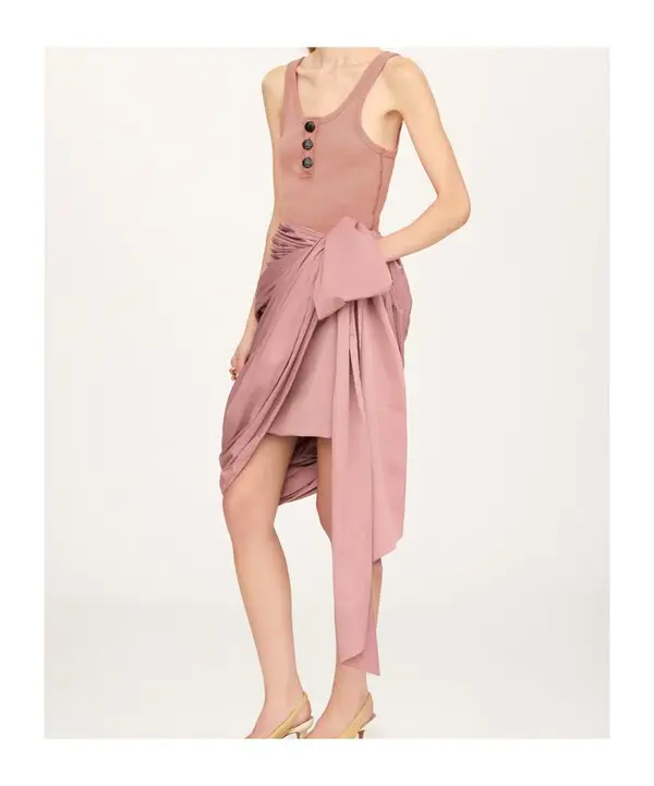 Chloé Logo Embroidered Ribbed Tank Top