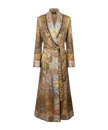 Etro Mixed Print Silk Coat
