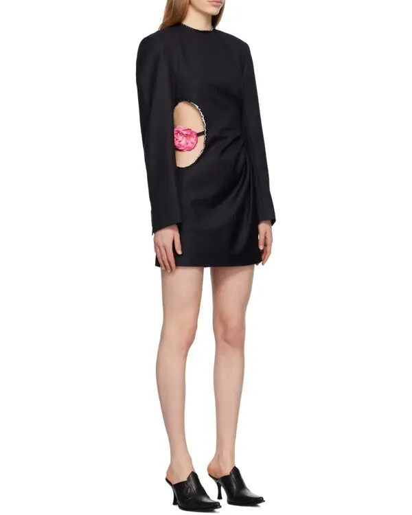 Acne Studios Logo Hollowed-out Dress