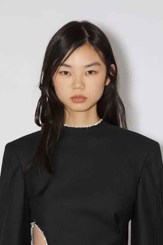 Acne Studios Logo Hollowed-out Dress