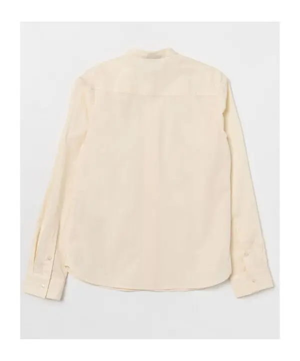Emporio Armani Stand-up Collar Long Sleeve Shirt - Nude