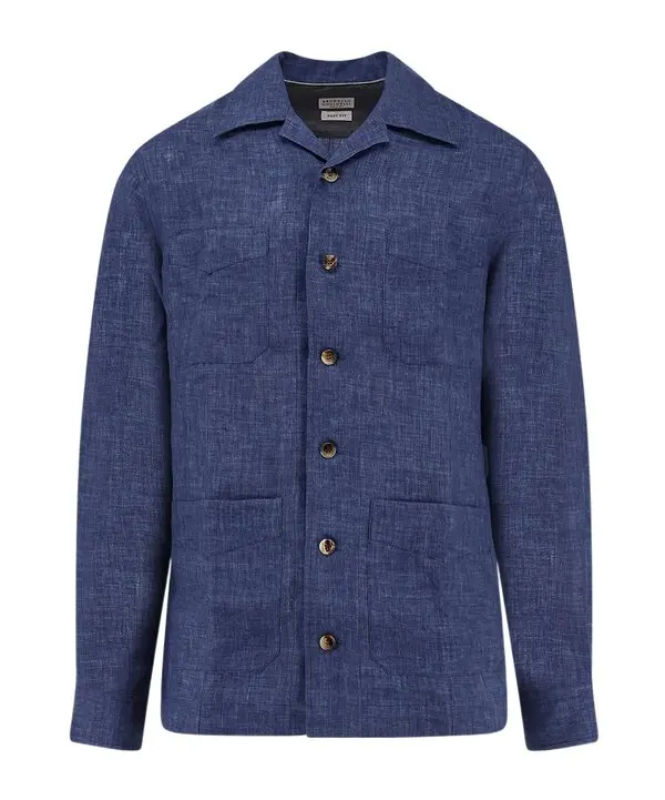 Brunello Cucinelli Patch Pocket Easy Fit Shirt