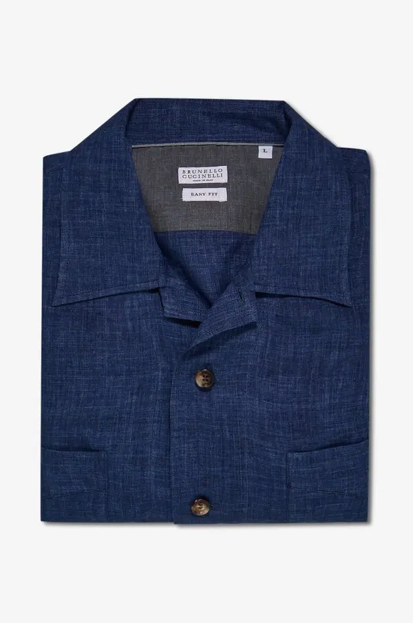 Brunello Cucinelli Patch Pocket Easy Fit Shirt