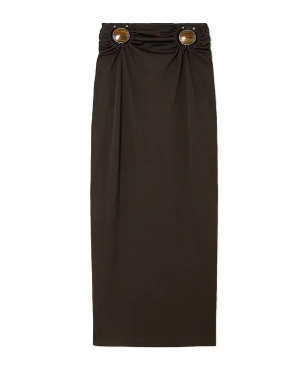 Christopher Esber Mineral Stone Ruched Skirt