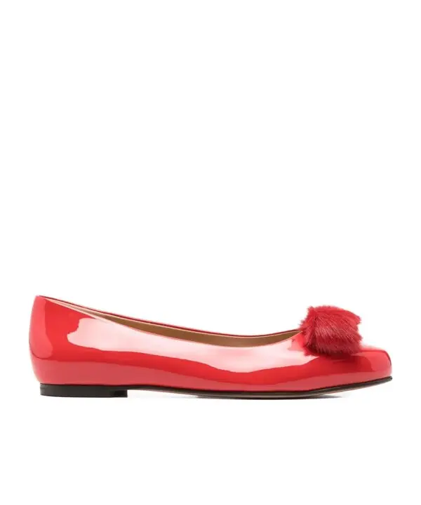 FERRAGAMO Vara Ballet Flat - Red