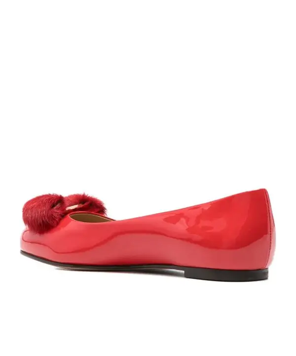 FERRAGAMO Vara Ballet Flat - Red