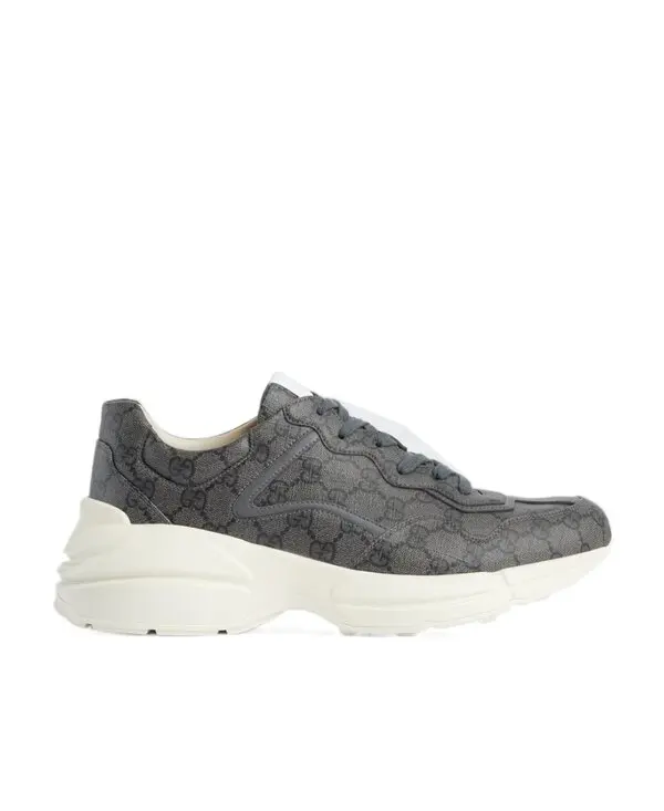 Gucci Gg Rhyton Lace-up Sneakers - White