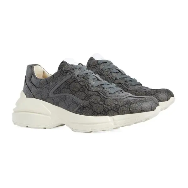 Gucci Gg Rhyton Lace-up Sneakers - White
