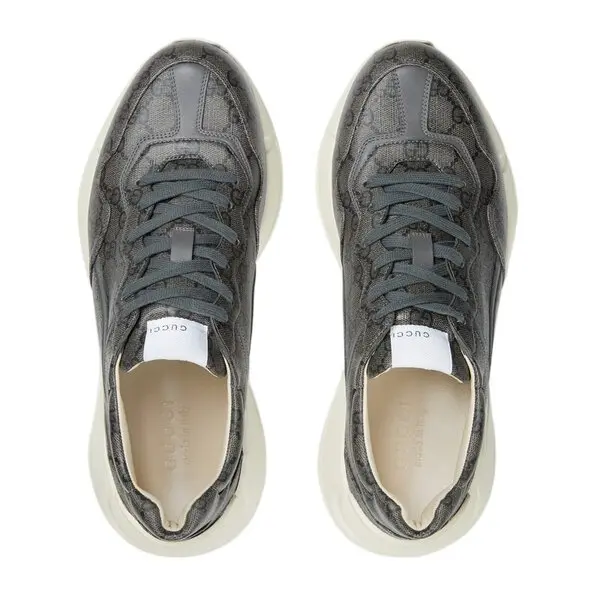 Gucci Gg Rhyton Lace-up Sneakers - White