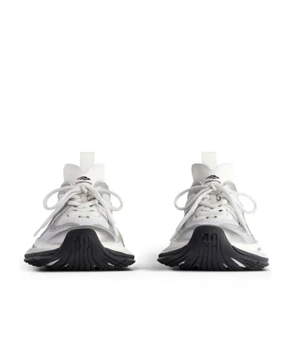 Balenciaga Circuit Low-top Sneakers - White And Silver