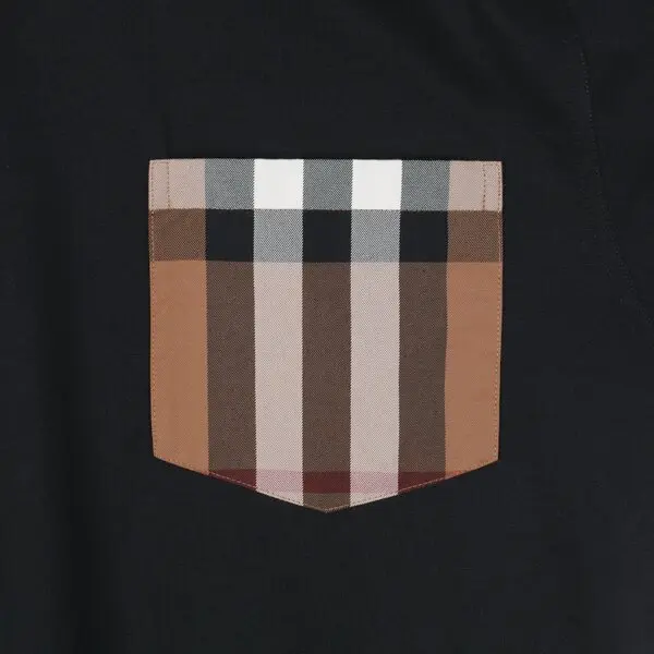 Burberry Vintage Check-detailed Crewneck T-shirt - Black