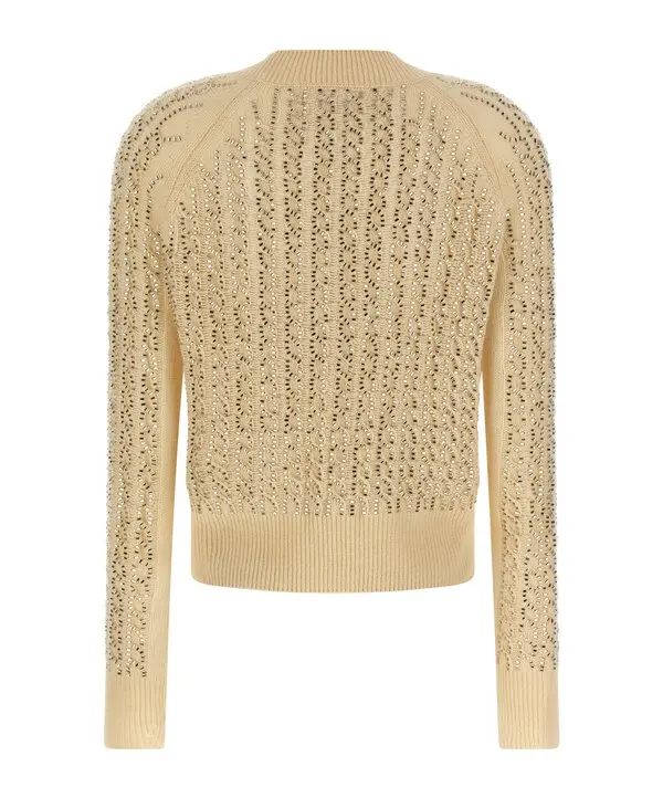 Ermanno Scervino Braided Knitwear With Baguette Studs