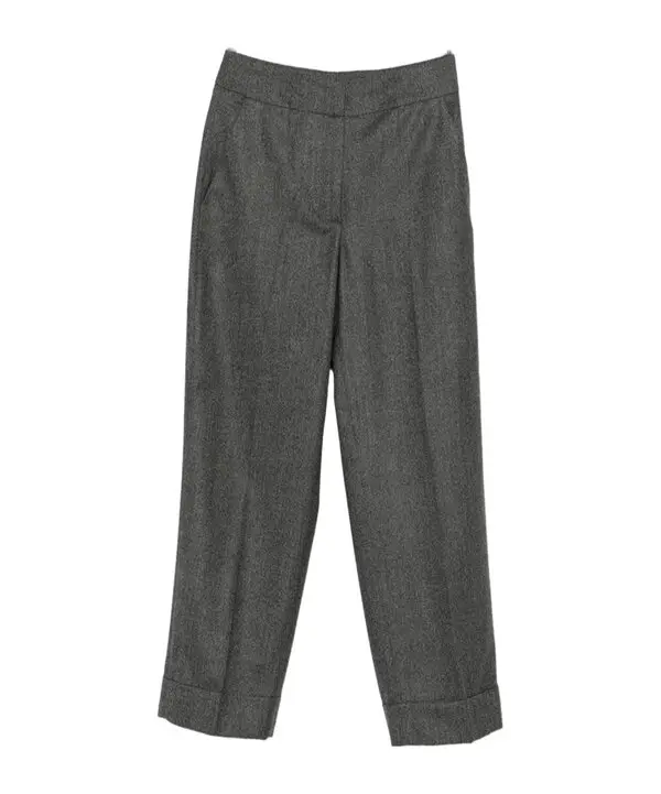 Peserico Pressed-crease Trousers - Black