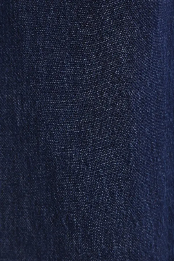 TOTEME Straight-leg Jeans With Logo Patch - Indigo