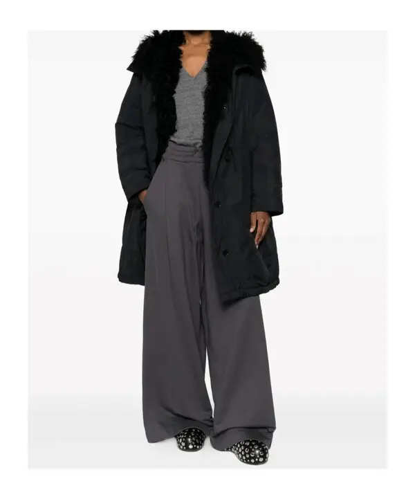 YVES SALOMON Faux Fur-trimmed Drawstring Jacket