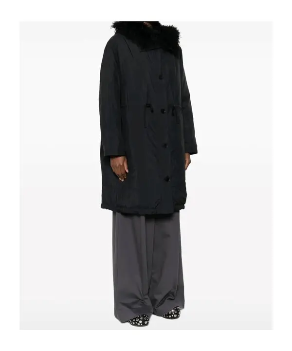 YVES SALOMON Faux Fur-trimmed Drawstring Jacket