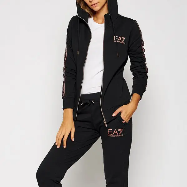 Emporio Armani Logo Zip-up Hooded Jacket