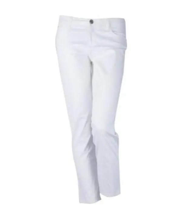 Emporio Armani Straight Leg Logo Jeans - White