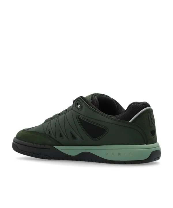 Kenzo Lace-up Round Toe Sneakers - Black