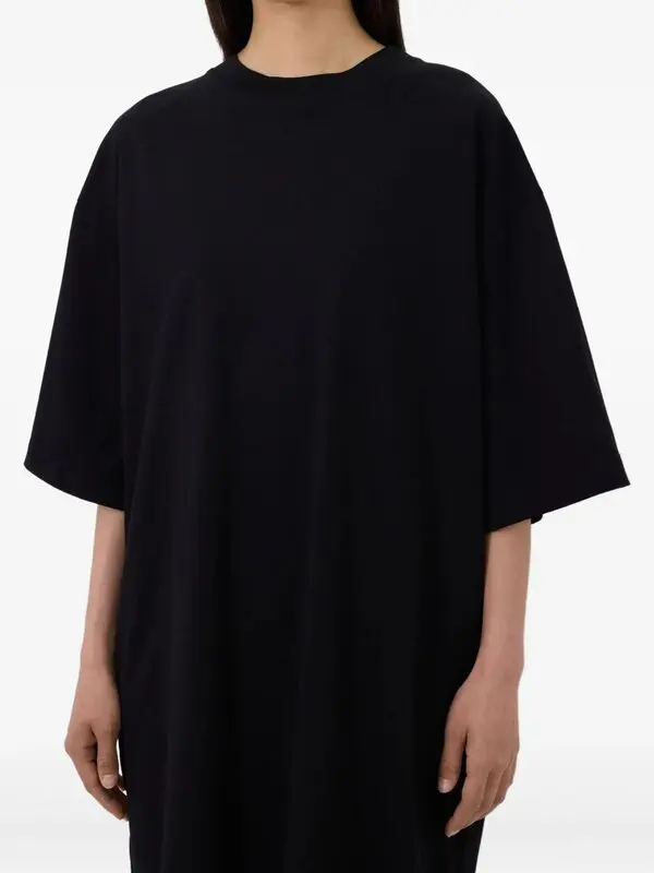 Loulou De Saison Ayaz Drop-shoulder Mini Dress - Black