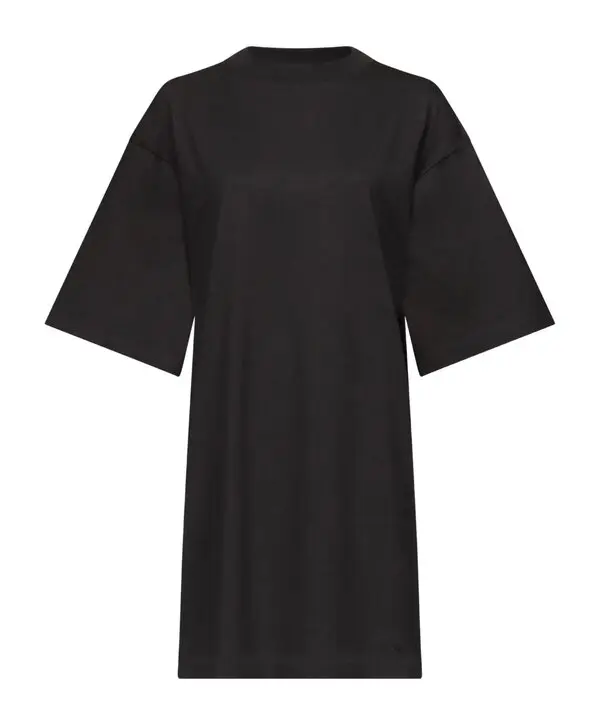 Loulou De Saison Ayaz Drop-shoulder Mini Dress - Black
