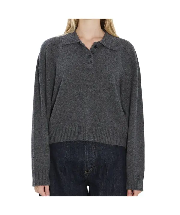 Loulou De Saison Cashmere Polo Knitwear - Black