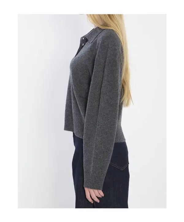 Loulou De Saison Cashmere Polo Knitwear - Black