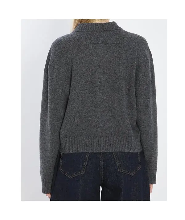 Loulou De Saison Cashmere Polo Knitwear - Black