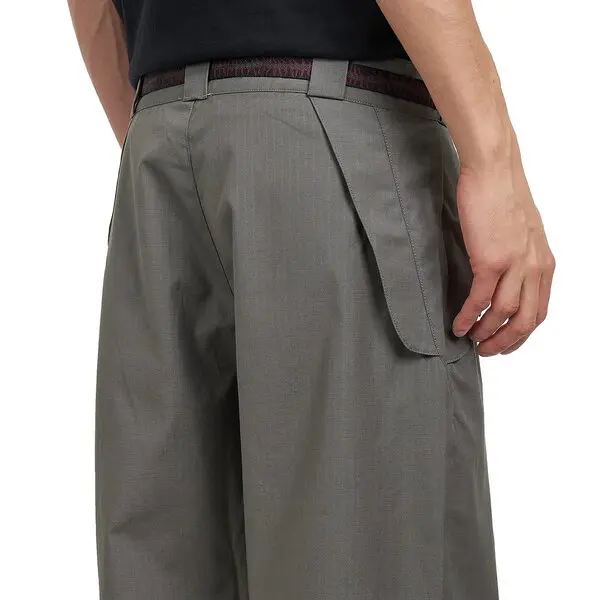 ROA Centipede Buckle Wide-leg Pants