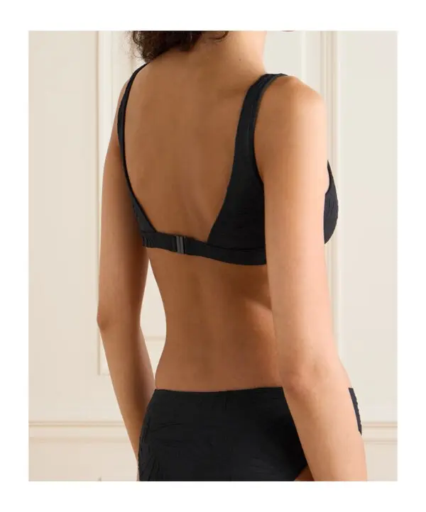 Loulou De Saison Hephaistos Stretch-cloqué Bikini Top