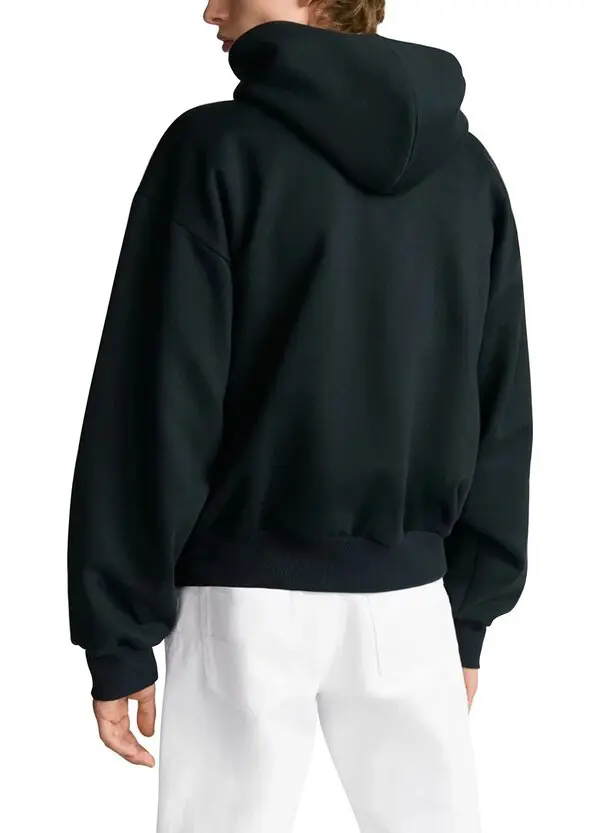 Dior Embroidered Hooded Sweatshirt - Blue