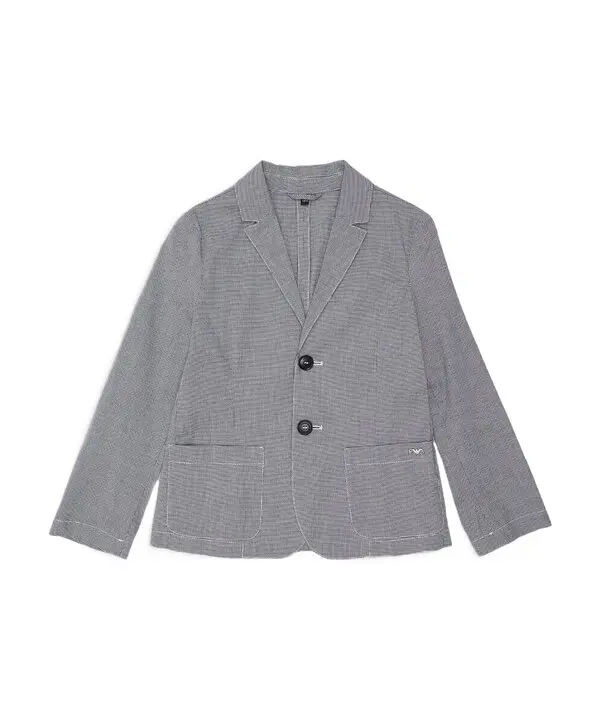 Emporio Armani Houndstooth Single-breasted Blazer