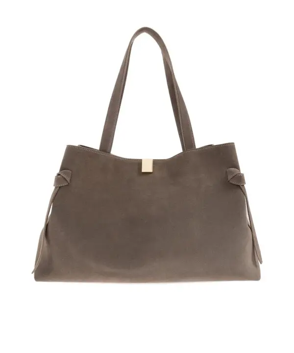 Yuzefi Gyoza Tie Detailed Tote Bag - Green