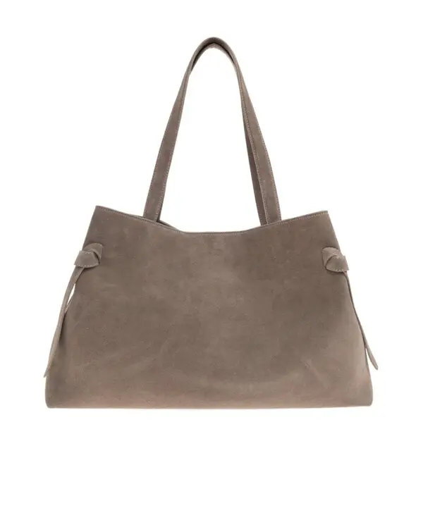 Yuzefi Gyoza Tie Detailed Tote Bag - Green